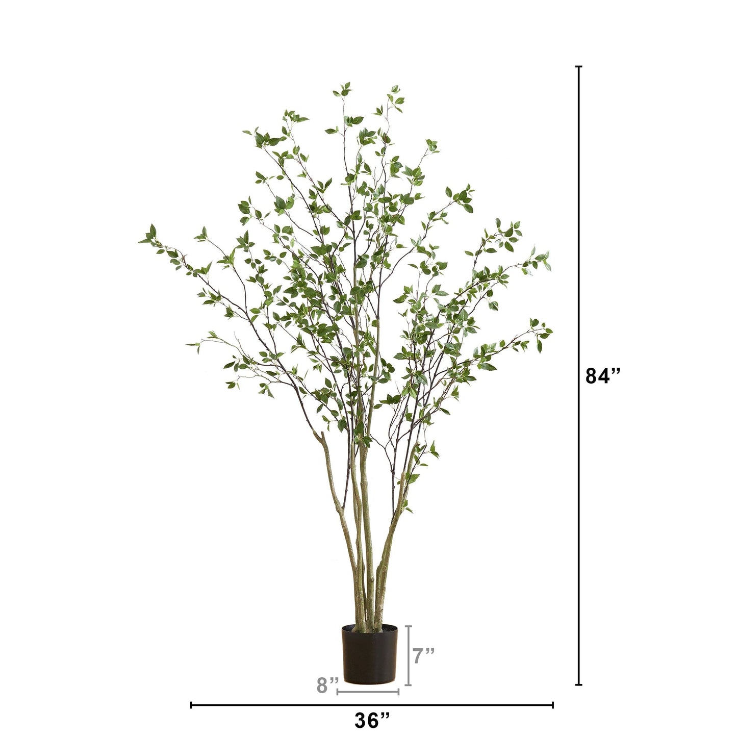 7' Minimalist Citrus Artificial Tree | Nearly Natural