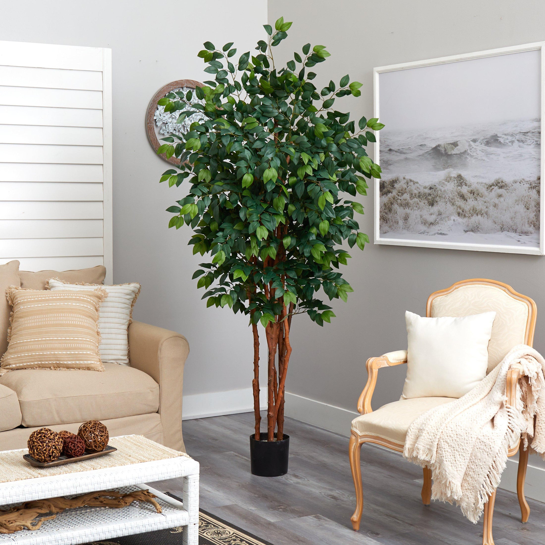 7’ Sakaki Silk Tree | Nearly Natural