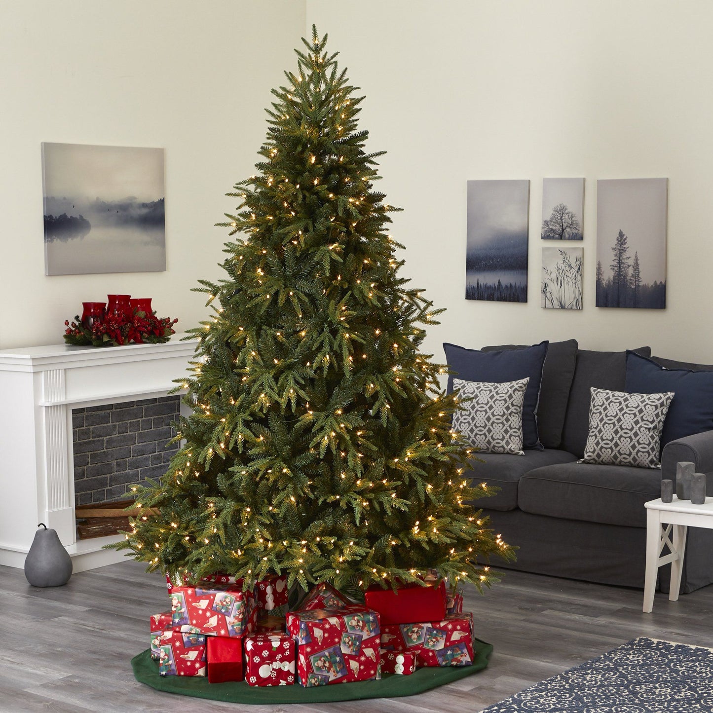 7.5’ Colorado Mountain Fir “Natural Look” Artificial Christmas Tree ...