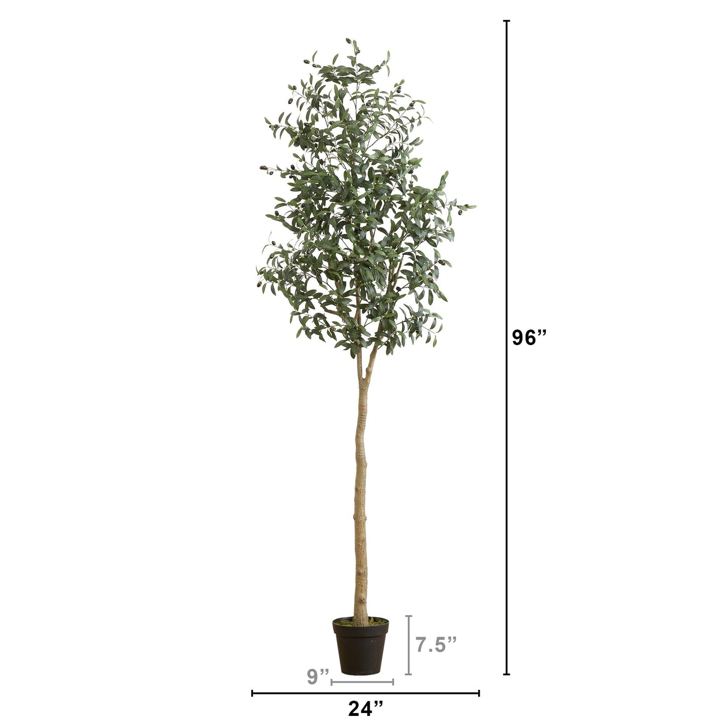 8’ Artificial Olive Tree | Nearly Natural