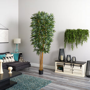 8’ Biggy Style Bamboo Tree | Nearly Natural