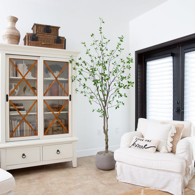 8' Minimalist Citrus Artificial Tree | Nearly Natural