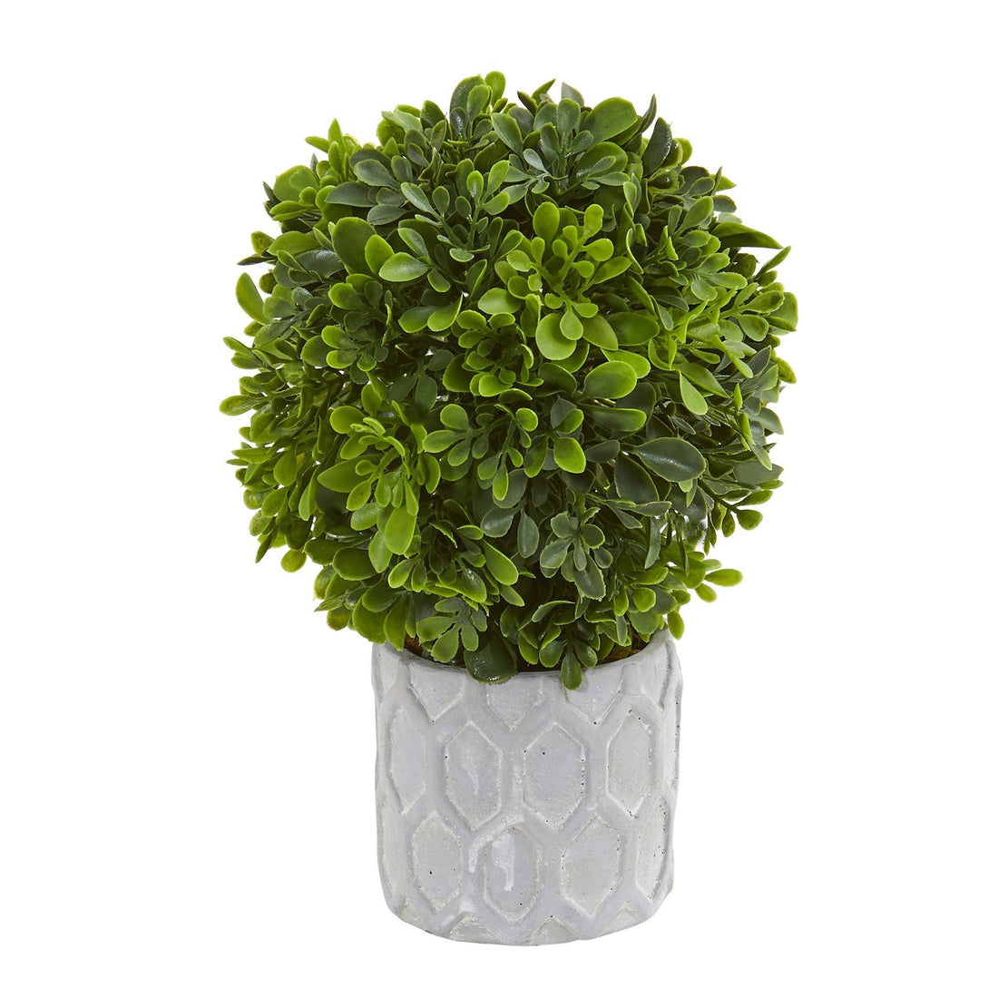 9” Boxwood Artificial Mini Topiary (Set of 3) | Nearly Natural