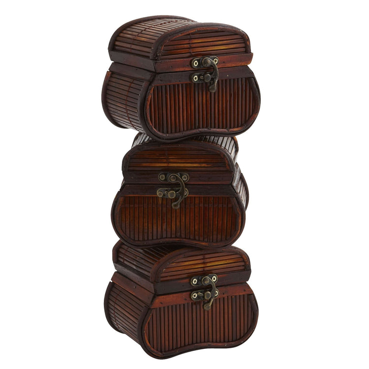 Bamboo Chests (Set of 3) | Nearly Natural