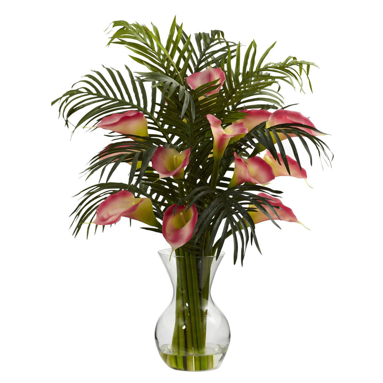 Calla Lily & Palm Combo 1301 Nearly Natural