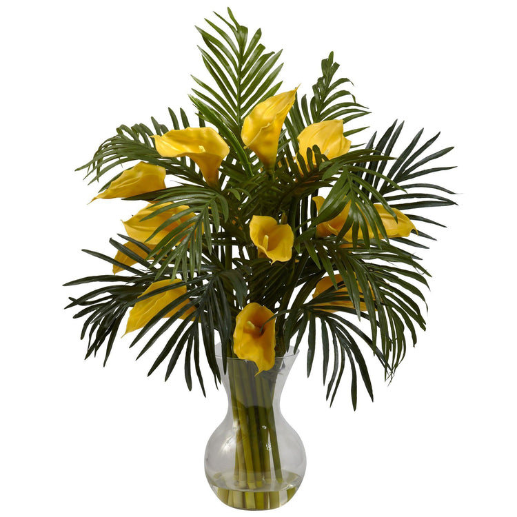 Calla Lily & Palm Combo 1301 Nearly Natural