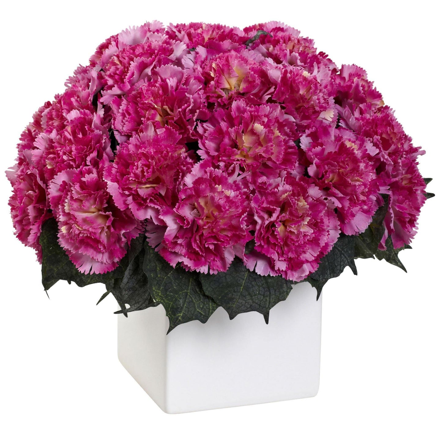 Carnation Arrangement w/Vase 1372 Nearly Natural