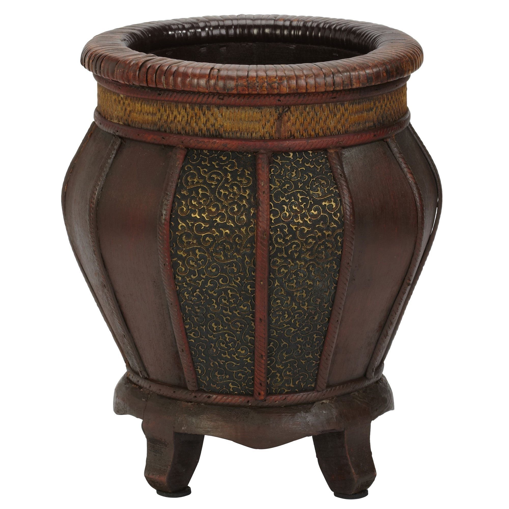 Decorative Wood Panel Planters (Set of 2) | Nearly Natural