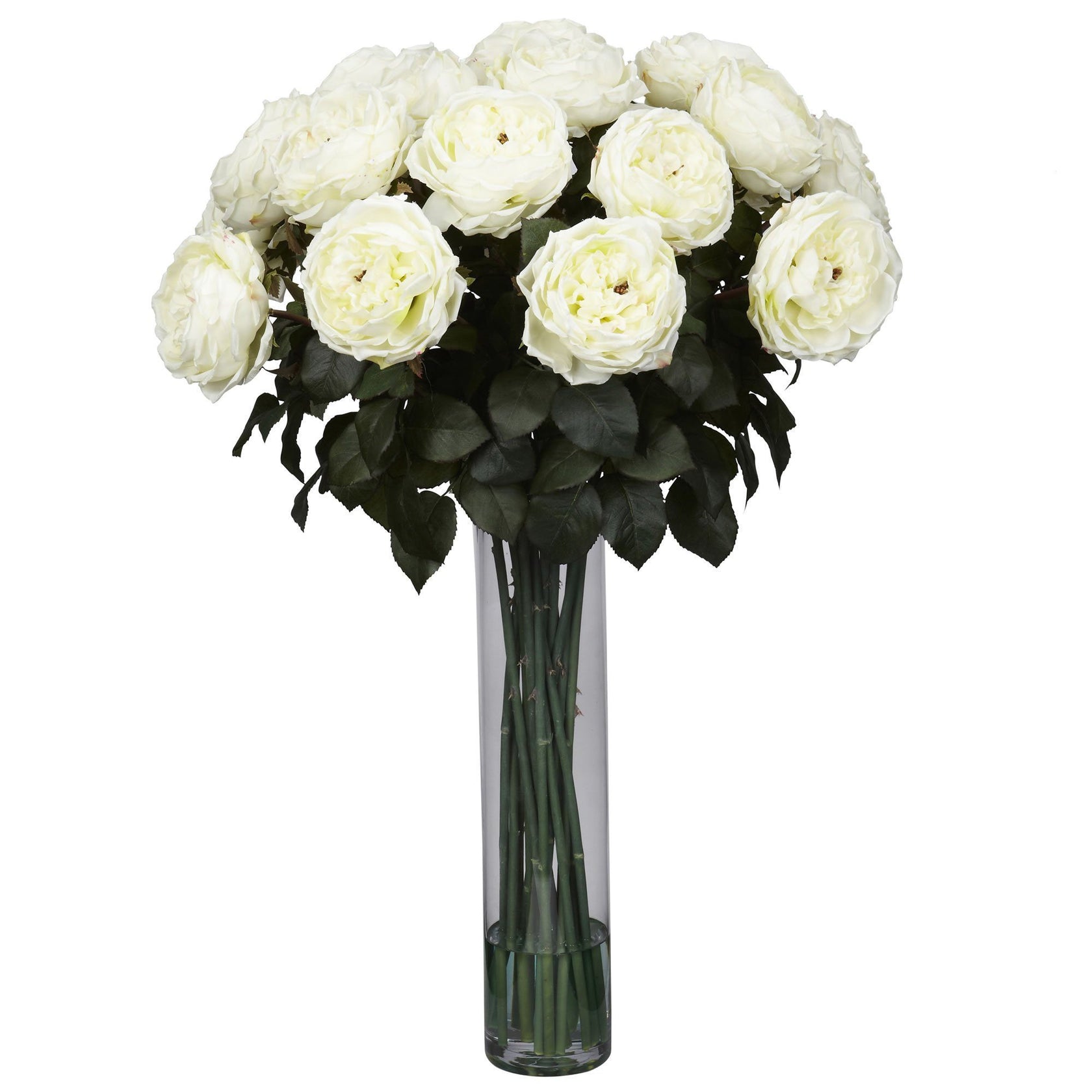 Fancy Rose Silk Flower Arrangement 1219 Nearly Natural
