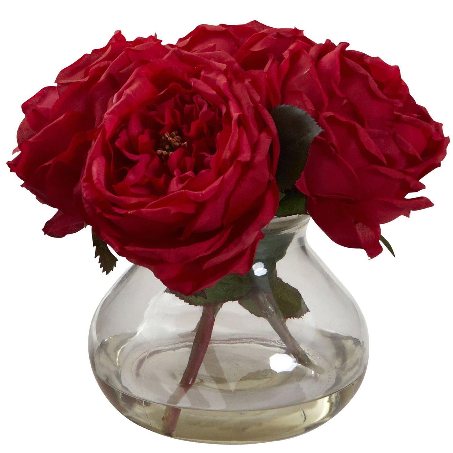 Fancy Rose w/Vase 1391 Nearly Natural