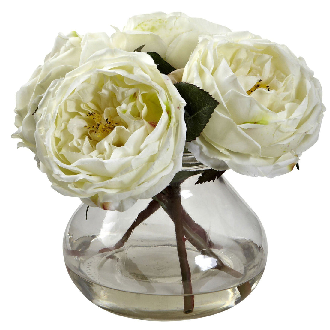 Fancy Rose w/Vase 1391 Nearly Natural