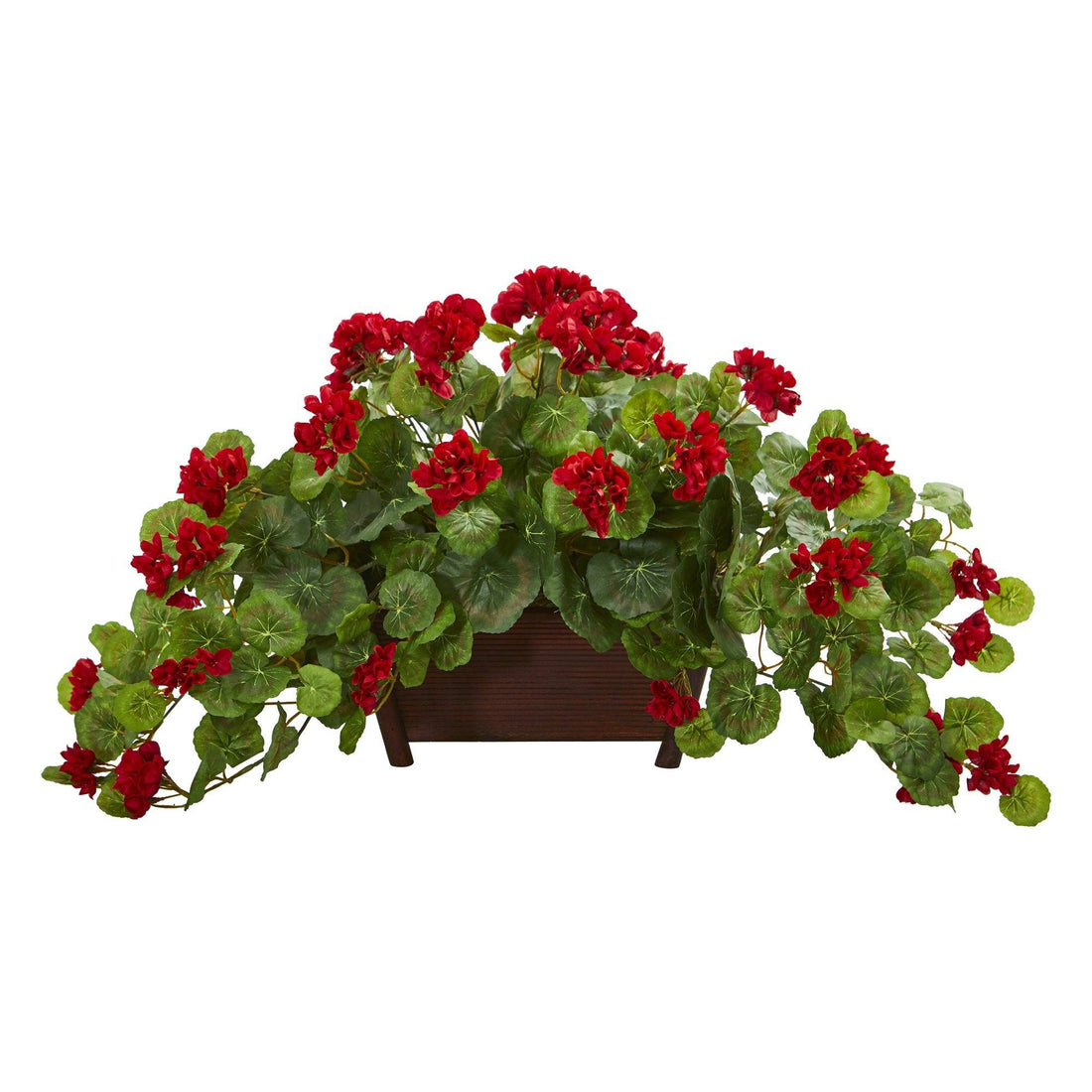 red geraniums artificial