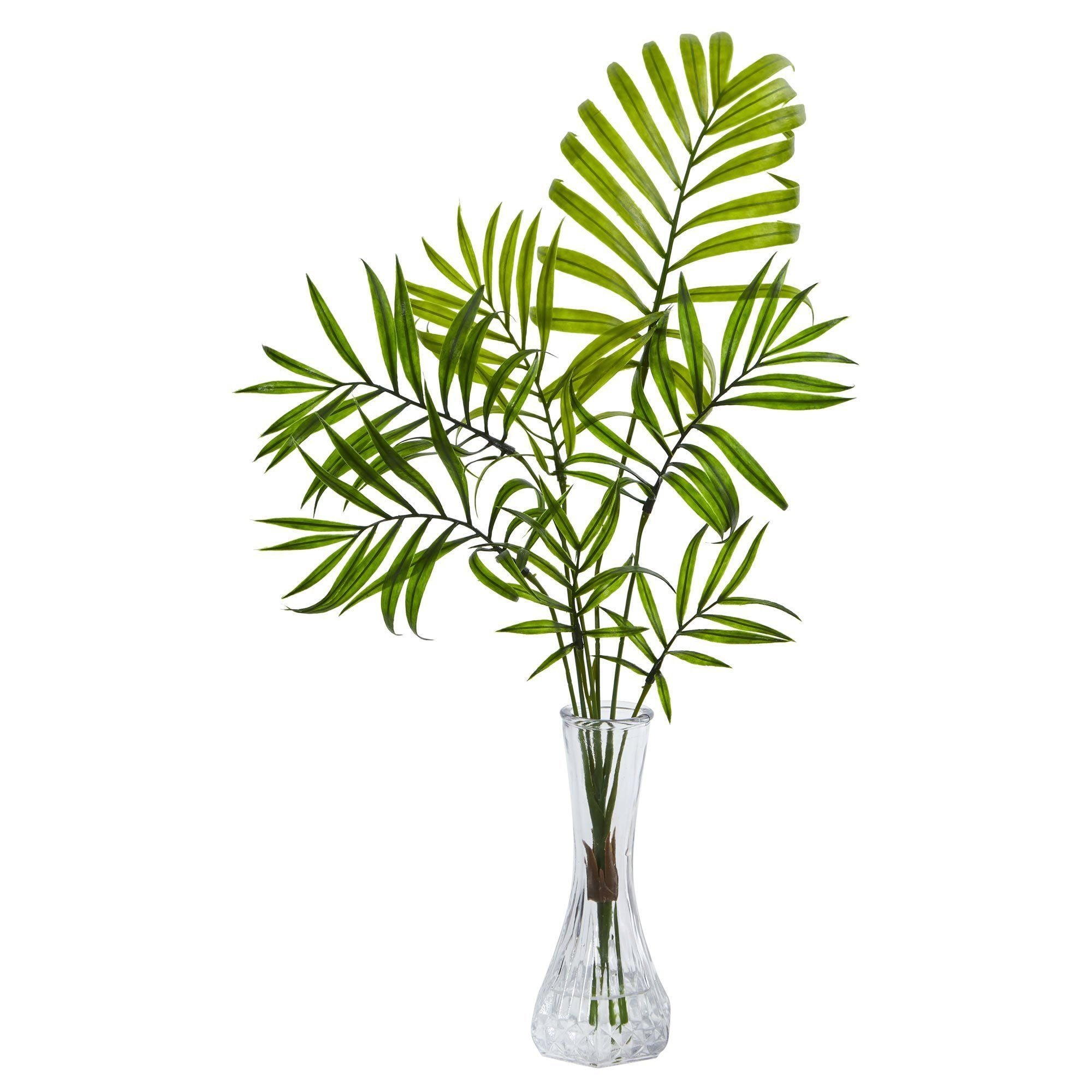 Mini Palm Artificial Plant in Vase (Set of 3) | Nearly Natural