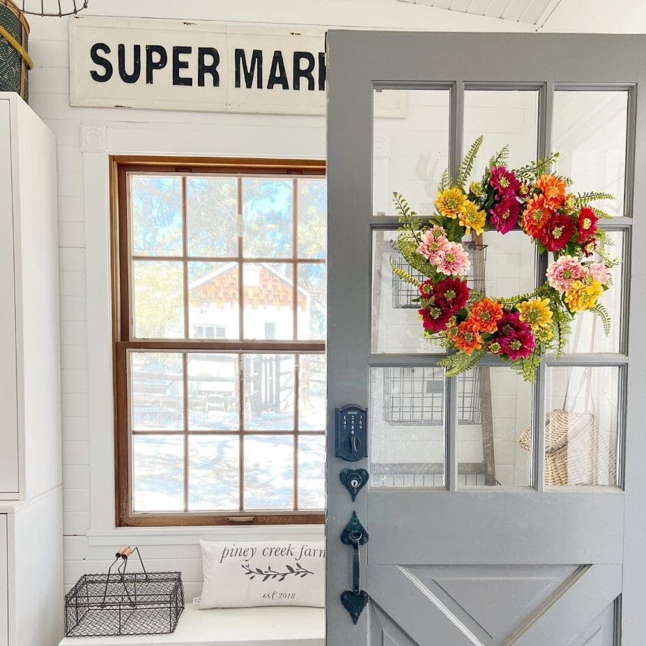 Mixed Flower Wreath | Nearly Natural