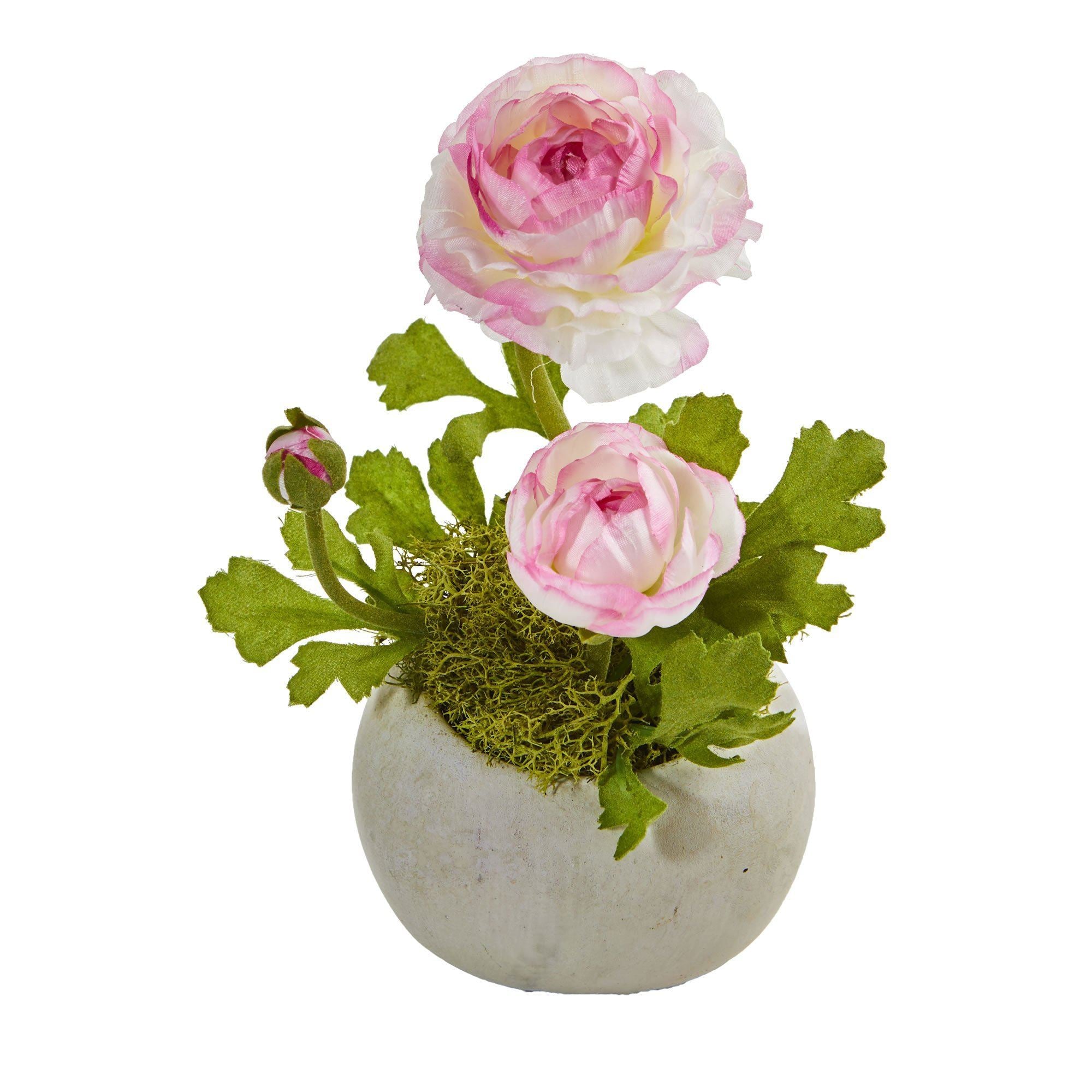 Ranunculus Artificial Arrangement (Set of 2) 1778-S2 Nearly Natural