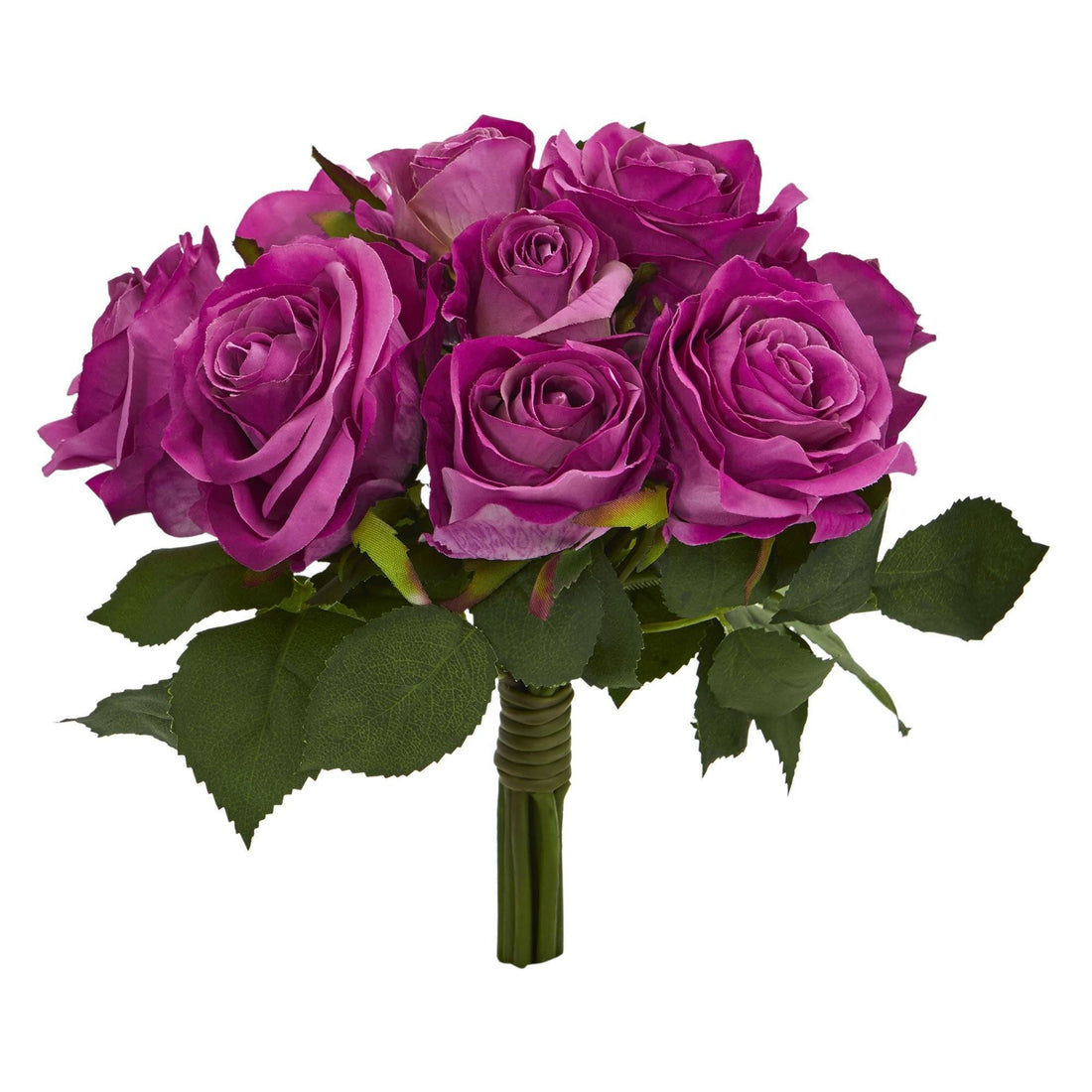Rose Bush Artificial Flower (Set of 2) 2239-S2 Nearly Natural