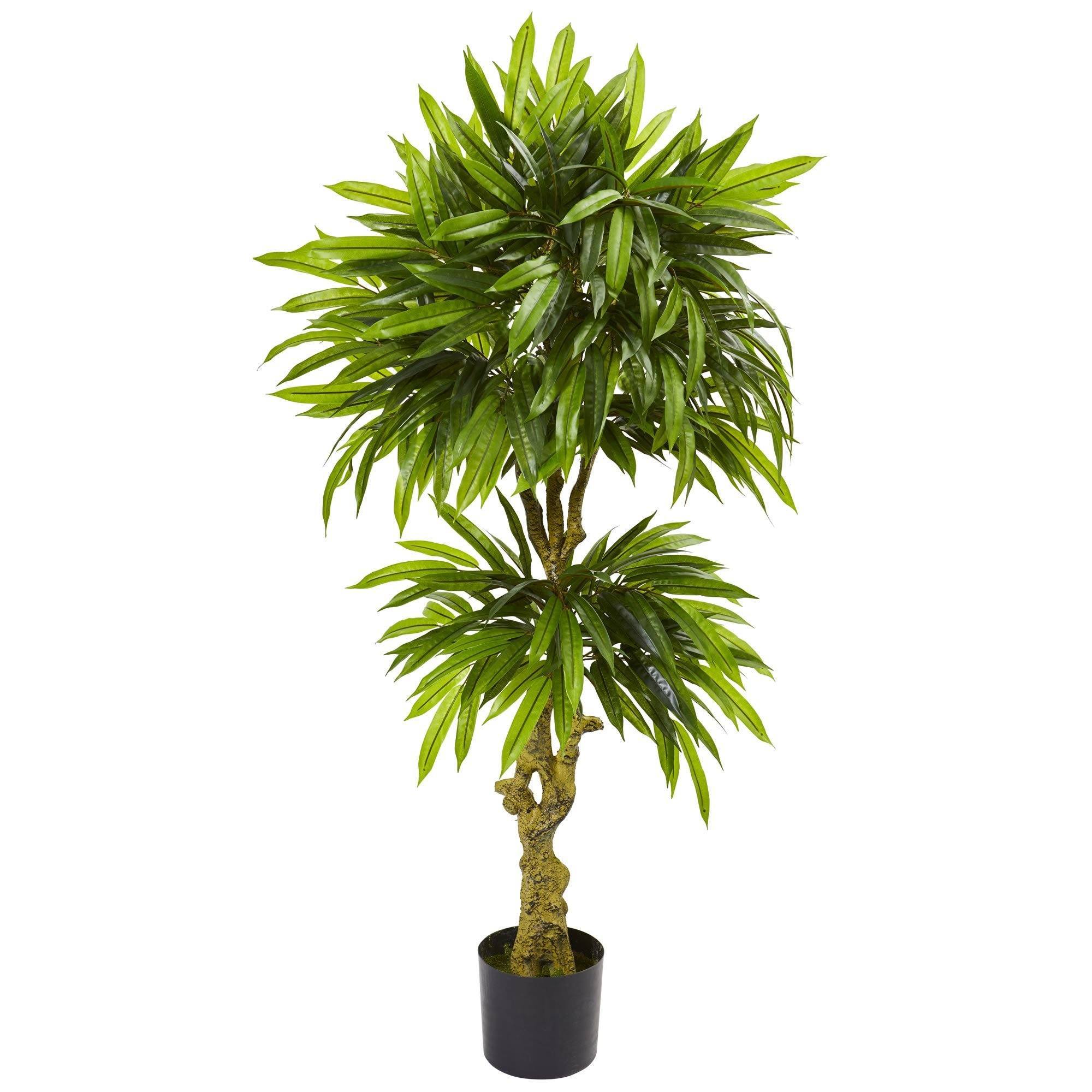 Slim Mango Artificial Tree UV Resistant (Indoor/Outdoor) | Nearly Natural