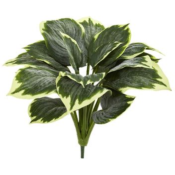 Variegated Hosta Artificial Plant (Set of 6) | Nearly Natural