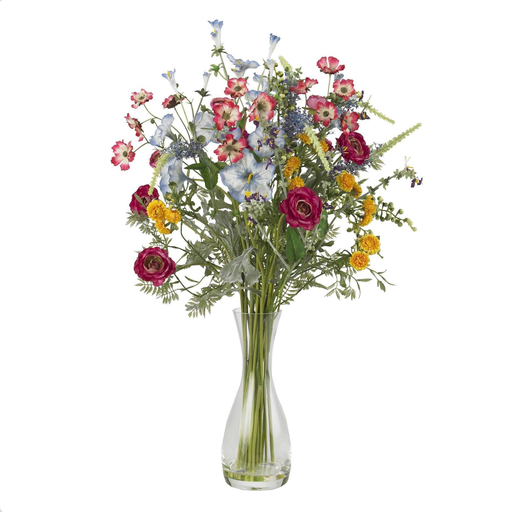 Veranda Garden Silk Flower Arrangement | Nearly Natural